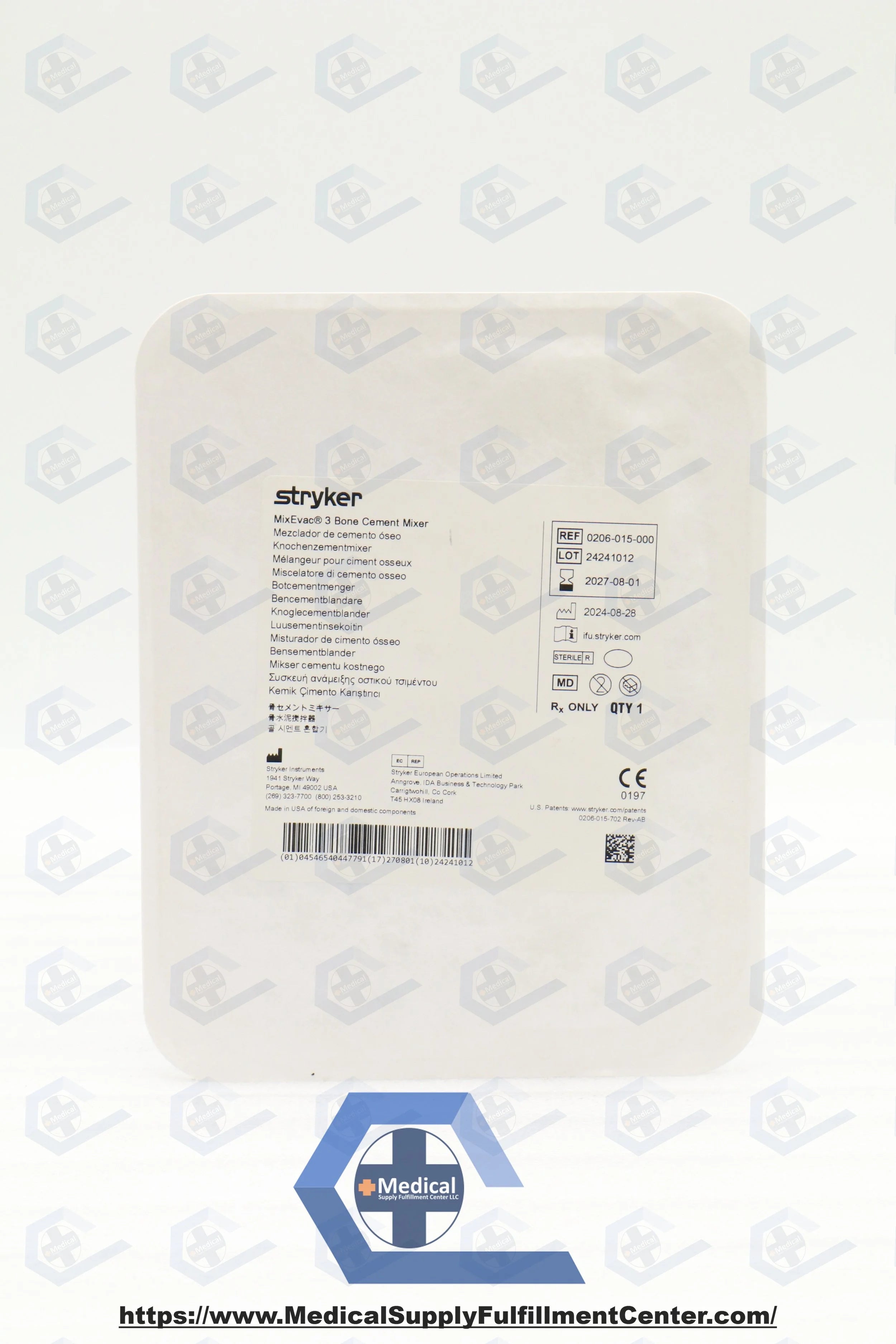 Stryker | 0206-015-000 | MixEvac 3 Bone Cement Mixer – Medical Supply ...