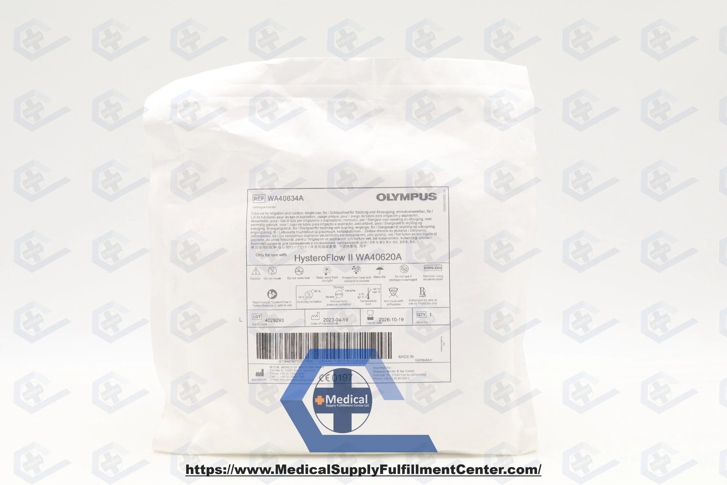Olympus | WA40634A | HysteroFlow II Tubing Set, Inflow & Outflow ...