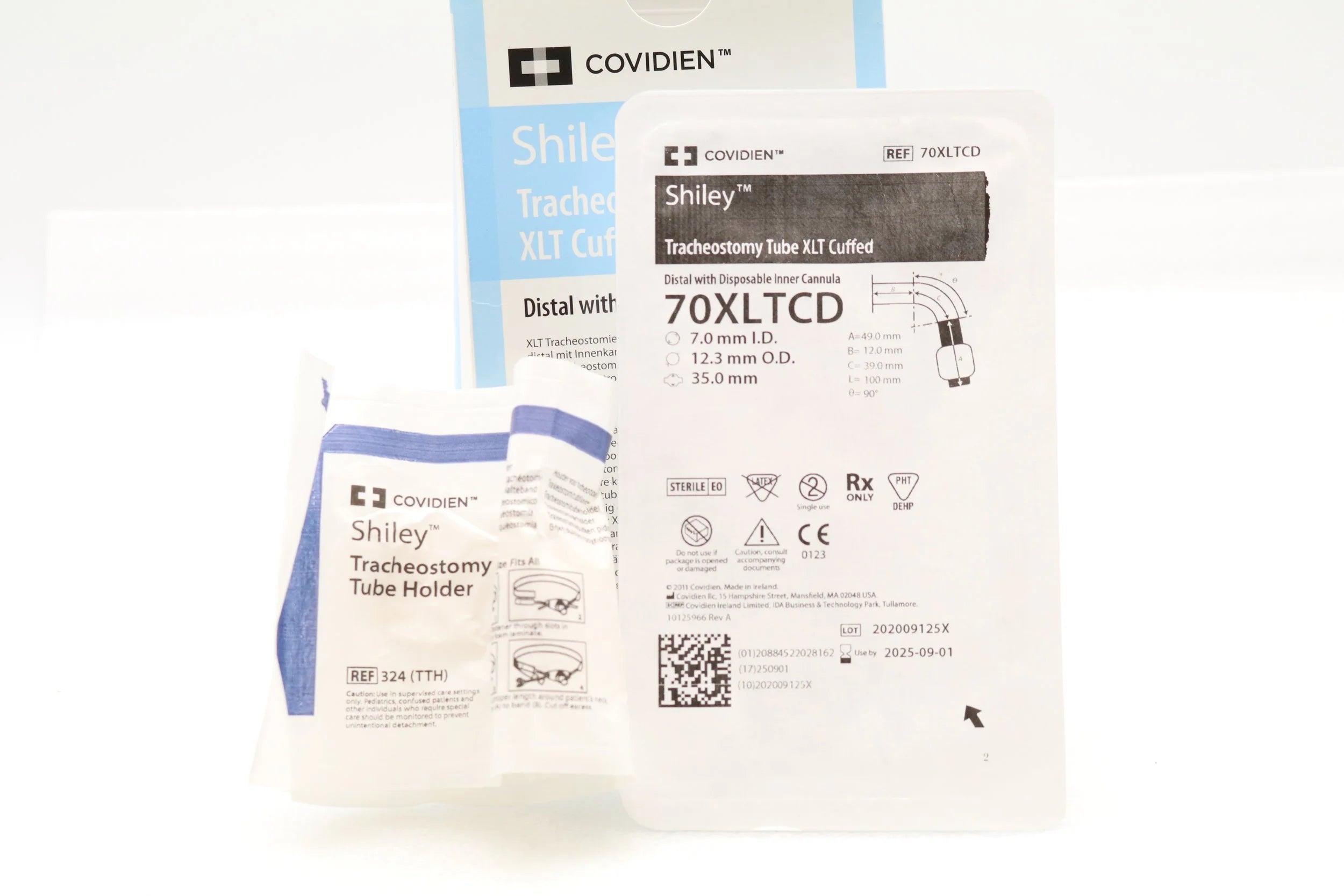 Covidien | 70XLTCD | Tracheostomy Tube XLT Cuffed, Distal 7.0mm ...
