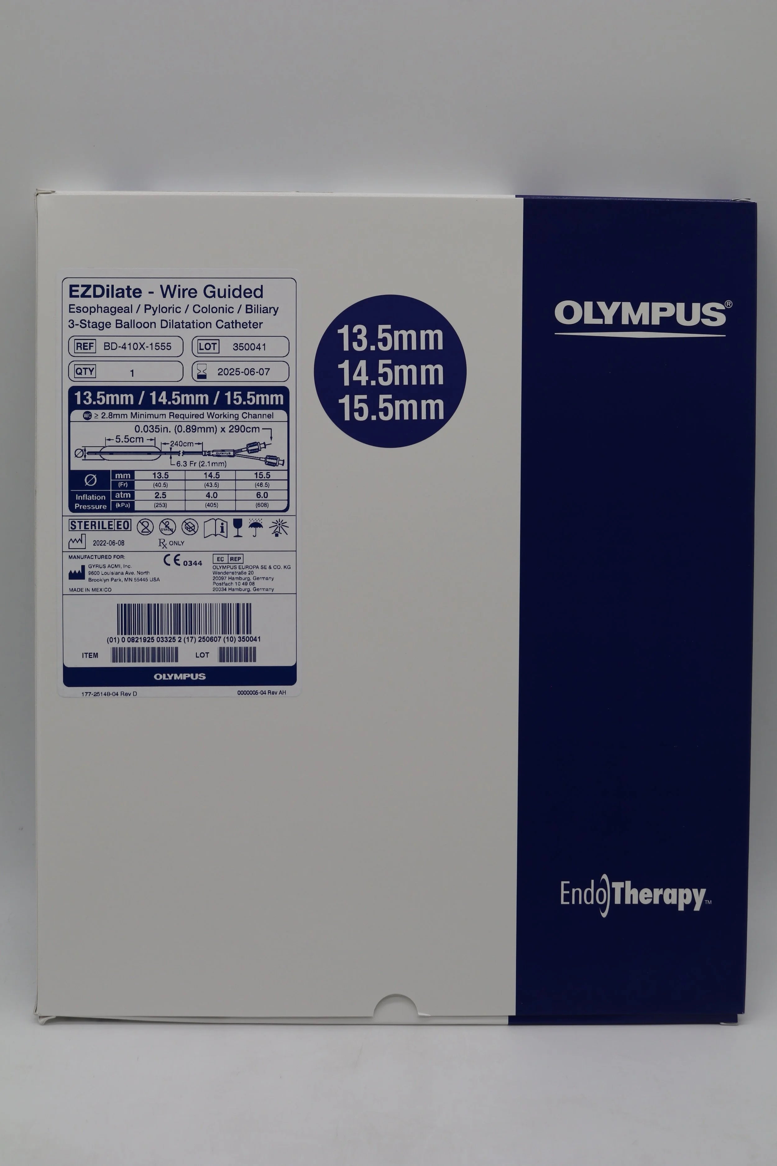 Olympus | BD-410X-1555 | EZDilate Wire Guided Esophageal Pyloric Colon ...