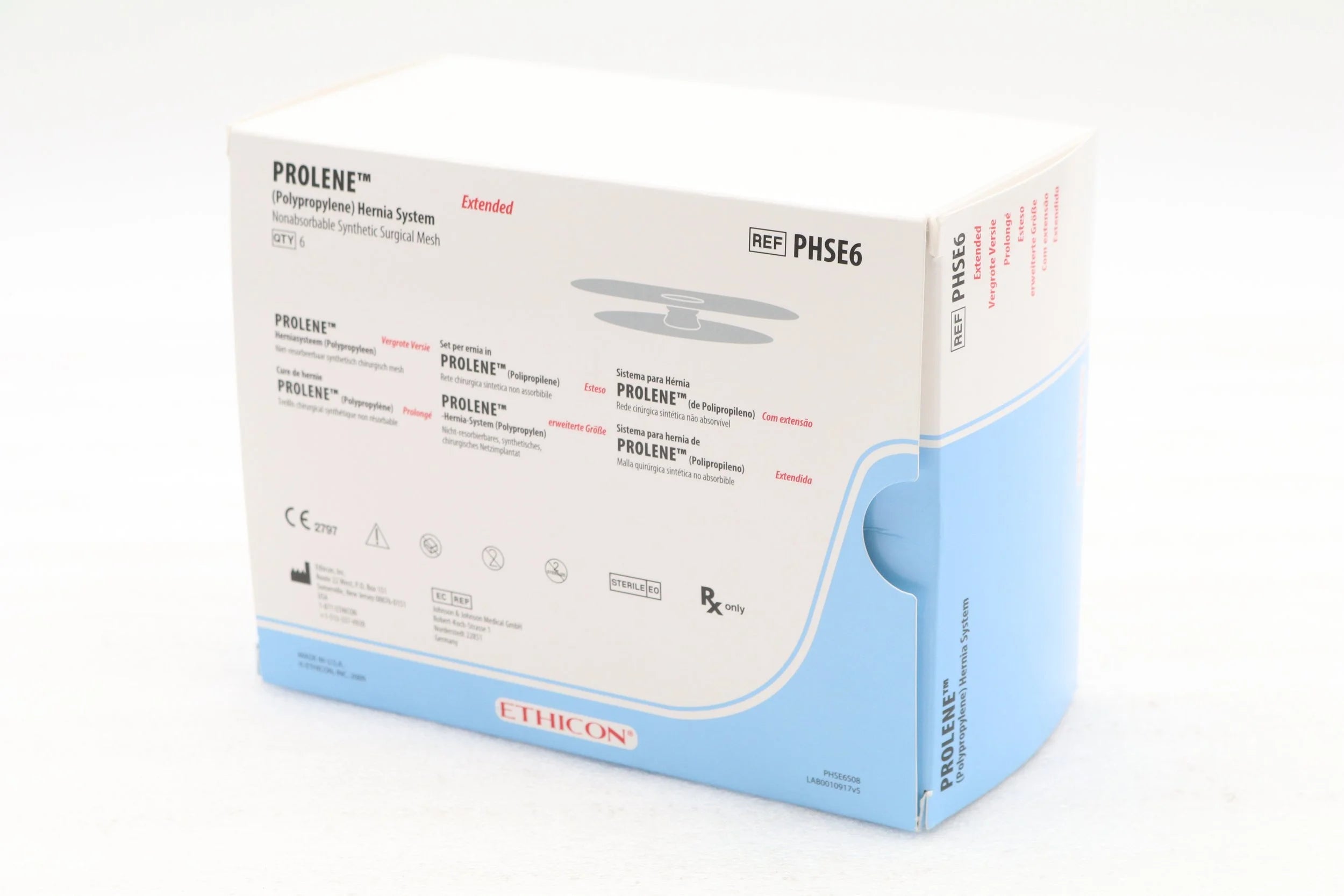 Ethicon | PHSE | Prolene Polypropylene Hernia System - SYSTEM, HERNIA ...