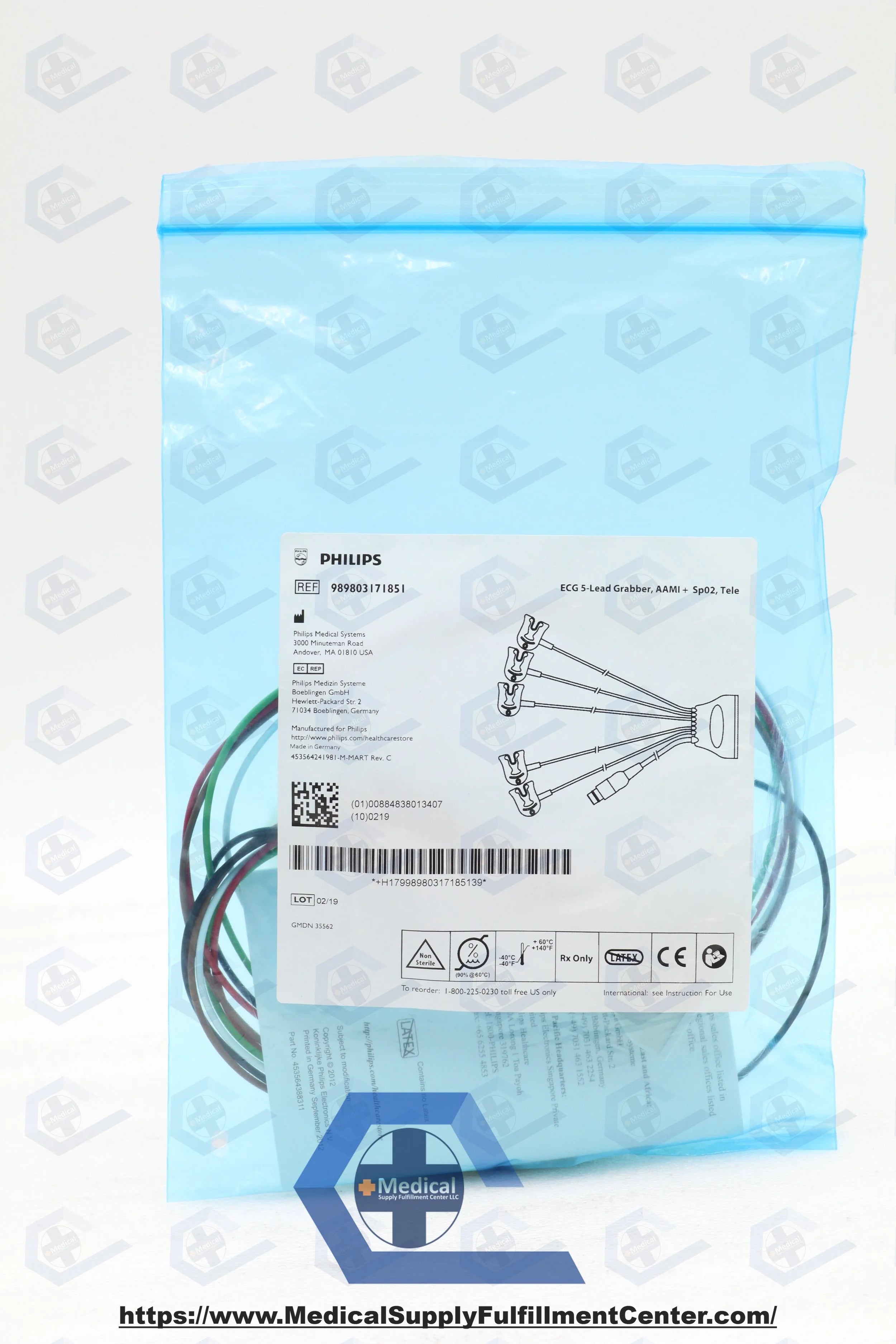 Philips | 989803171851 | ECG 5 Lead Grabber – Medical Supply ...