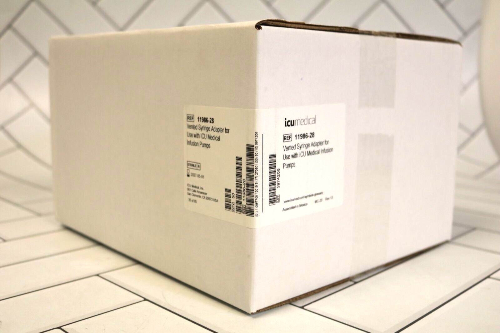 ICU Medical | 11986-28 | Vented Syringe Adapter for Infusion Pumps ...
